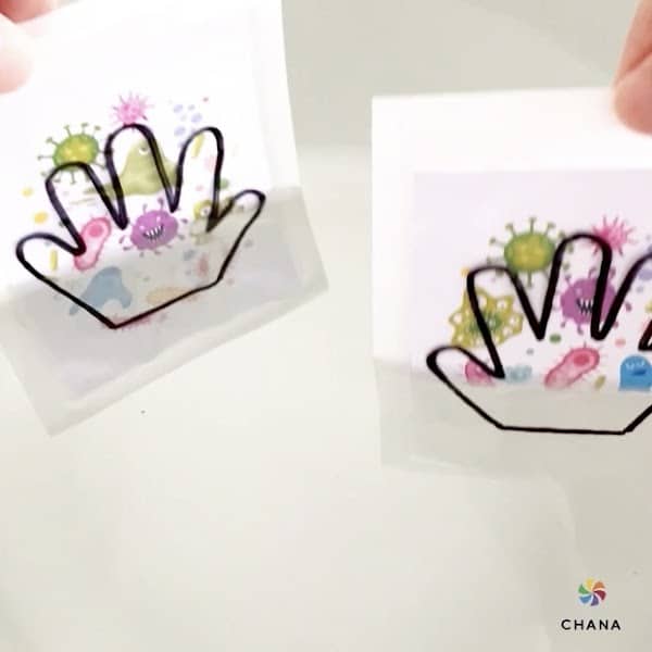 Why kids need to wash their hands/ Disappearing Germs - CHANAFAVORS