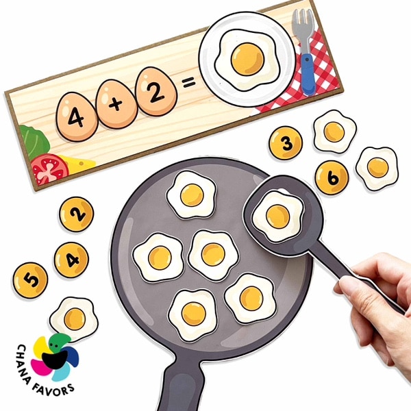 Fried Egg Math Fun Chanafavors